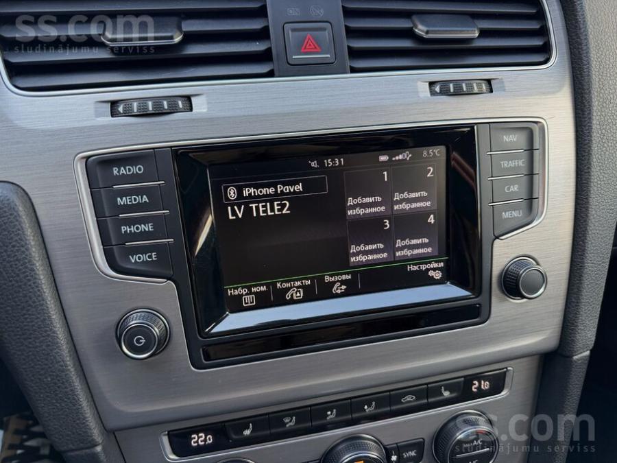 Pelēks Volkswagen Golf 2015 Rīga, ar dzinēja tilpumu 1.60 L un nobraukumu 280 tūkst. km par 5980 €, foto 22 vietnē AUTOMOTO.COM.LV