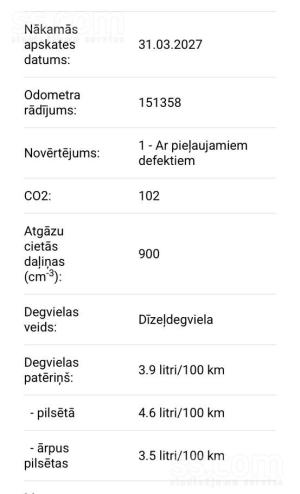 Grey Volkswagen Golf 2016 in Riga, with an engine capacity of 1.60 L and mileage of 150 thousand km for 6900 €, photo 22 on AUTOMOTO.COM.LV