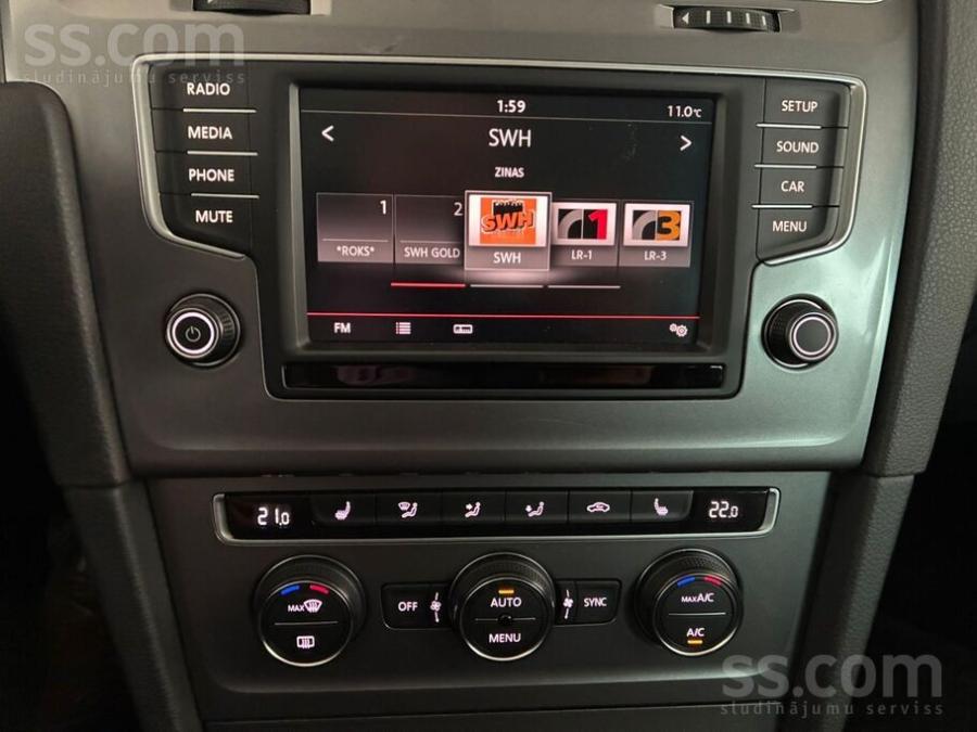 Pelēks Volkswagen Golf 2016 Rīga, ar dzinēja tilpumu 1.60 L un nobraukumu 261 tūkst. km par 5500 €, foto 14 vietnē AUTOMOTO.COM.LV