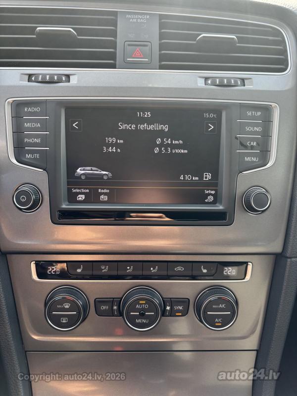 Pelēks Volkswagen Golf 2016 Tallina, ar dzinēja tilpumu 1.40 L un nobraukumu 224 tūkst. km par 6900 €, foto 7 vietnē AUTOMOTO.COM.LV