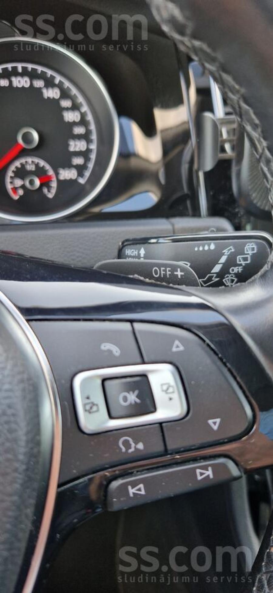 Grey Volkswagen Golf 2017 in Riga, with an engine capacity of 2.00 L and mileage of 237 thousand km for 10750 €, photo 14 on AUTOMOTO.COM.LV