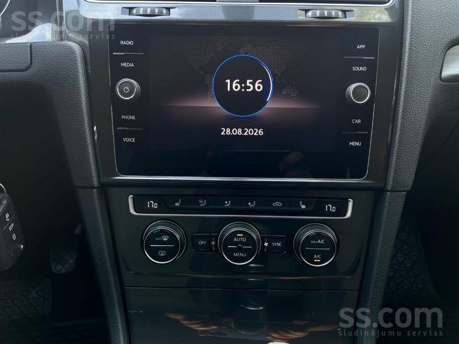 Grey Volkswagen Golf 2017 in Riga, with an engine capacity of 1.60 L and mileage of 190 thousand km for 6690 €, photo 21 on AUTOMOTO.COM.LV