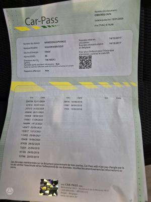 Серый Фольксваген Гольф 2017 в Расейняй, объемом двигателя 1.60 л и пробегом 265 тыс. км за 7999 €, фото 30 на AUTOMOTO.COM.LV