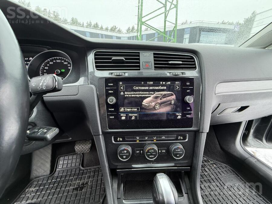 Grey Volkswagen Golf 2018 in Riga, with an engine capacity of 1.60 L and mileage of 264 thousand km for 7200 €, photo 19 on AUTOMOTO.COM.LV