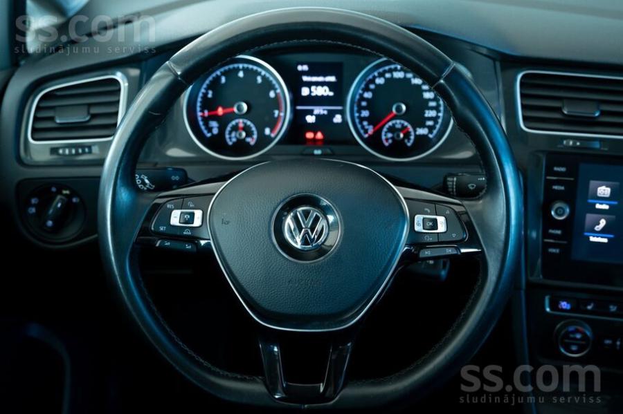 Grey Volkswagen Golf 2018 in Riga, with an engine capacity of 1.40 L and mileage of 191 thousand km for 6790 €, photo 11 on AUTOMOTO.COM.LV