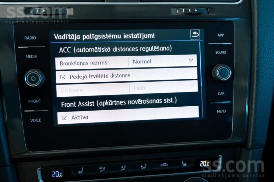 Grey Volkswagen Golf 2018 in Riga, with an engine capacity of 1.40 L and mileage of 191 thousand km for 6790 €, photo 22 on AUTOMOTO.COM.LV