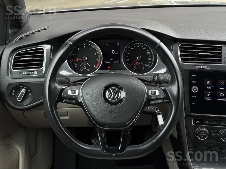 Pelēks Volkswagen Golf 2018 Valmiera, ar dzinēja tilpumu 1.50 L un nobraukumu 140 tūkst. km par 9900 €, foto 10 vietnē AUTOMOTO.COM.LV