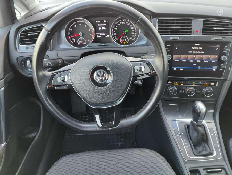 Pelēks Volkswagen Golf 2019 Viļņa, ar dzinēja tilpumu 1.50 L un nobraukumu 101 tūkst. km par 11950 €, foto 10 vietnē AUTOMOTO.COM.LV