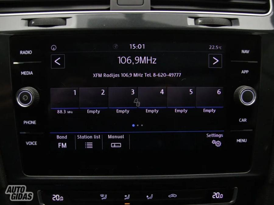 Pelēks Volkswagen Golf 2019 Viļņa, ar dzinēja tilpumu 1.60 L un nobraukumu 125 tūkst. km par 11199 €, foto 23 vietnē AUTOMOTO.COM.LV