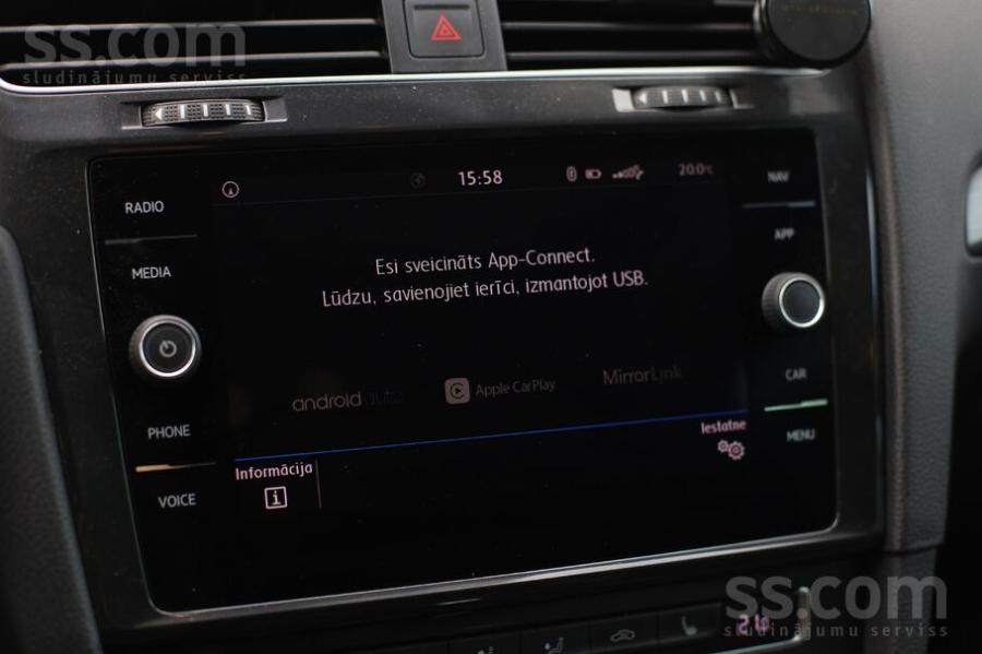 Grey Volkswagen Golf 2019 in Gulbene, with an engine capacity of 2.00 L and mileage of 239 thousand km for 10500 €, photo 14 on AUTOMOTO.COM.LV
