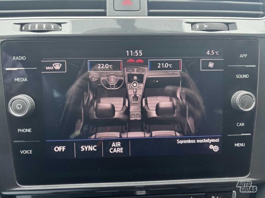 Grey Volkswagen Golf 2020 in Vilnius, with an engine capacity of 1.50 L and mileage of 164 thousand km for 12500 €, photo 12 on AUTOMOTO.COM.LV