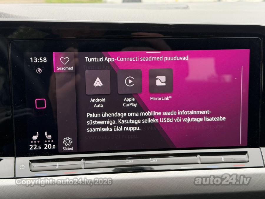Pelēks Volkswagen Golf 2021 Pērnava, ar dzinēja tilpumu 2.00 L un nobraukumu 85 tūkst. km par 19900 €, foto 11 vietnē AUTOMOTO.COM.LV