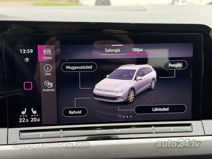 Pelēks Volkswagen Golf 2021 Pērnava, ar dzinēja tilpumu 2.00 L un nobraukumu 85 tūkst. km par 19900 €, foto 15 vietnē AUTOMOTO.COM.LV