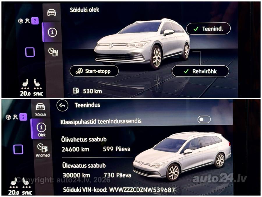 Pelēks Volkswagen Golf 2022 Tallina, ar dzinēja tilpumu 2.00 L un nobraukumu 184 tūkst. km par 15995 €, foto 17 vietnē AUTOMOTO.COM.LV