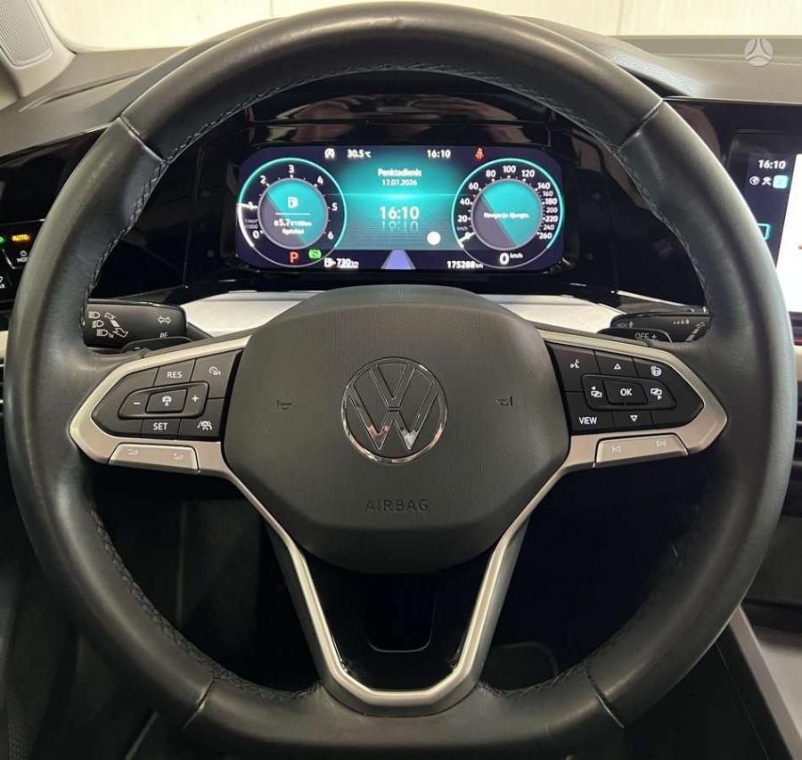 Pelēks Volkswagen Golf 2023 Kauņa, ar dzinēja tilpumu 1.97 L un nobraukumu 175 tūkst. km par 16400 €, foto 6 vietnē AUTOMOTO.COM.LV