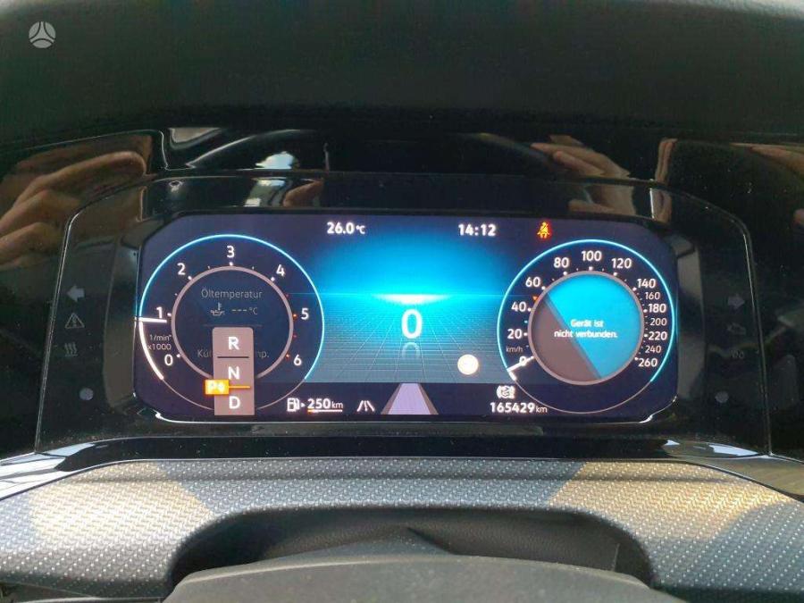 Grey Volkswagen Golf 2023 in Vilnius, with an engine capacity of 1.97 L and mileage of 165 thousand km for 17900 €, photo 9 on AUTOMOTO.COM.LV