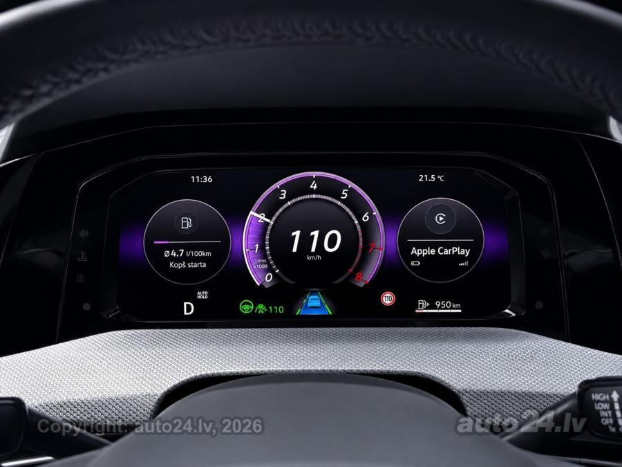 Grey Volkswagen Golf 2025 in Riga, with an engine capacity of 1.50 L and mileage of 7 thousand km for 27000 €, photo 30 on AUTOMOTO.COM.LV