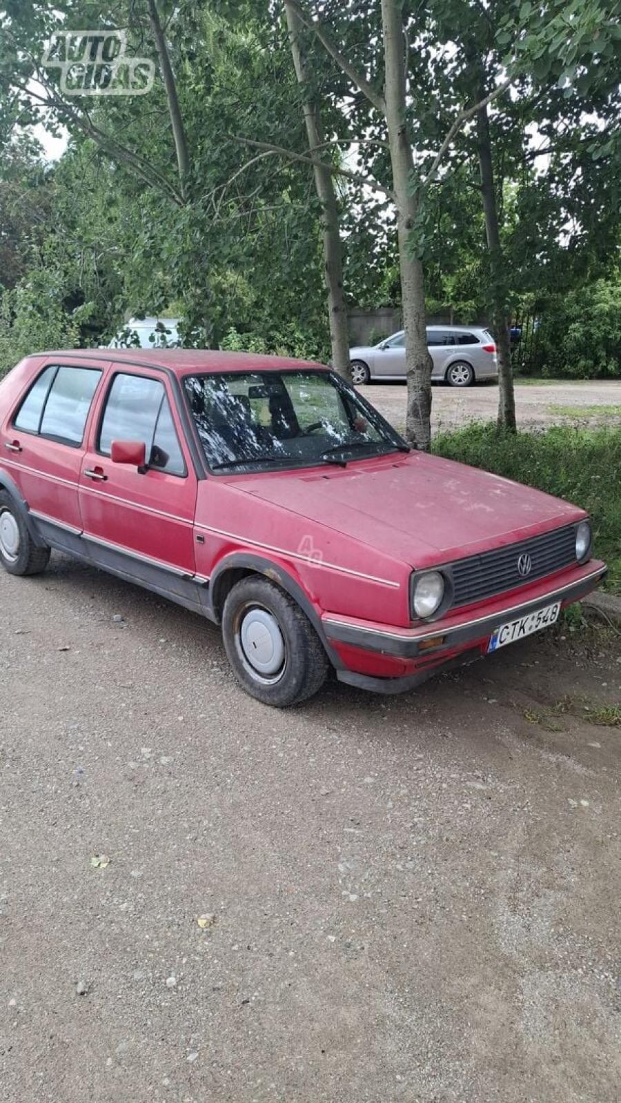 Volkswagen Golf 1987 Telšiai, ar dzinēja tilpumu 1.60 L un nobraukumu 22 tūkst. km par 350 €, foto 1 vietnē AUTOMOTO.COM.LV