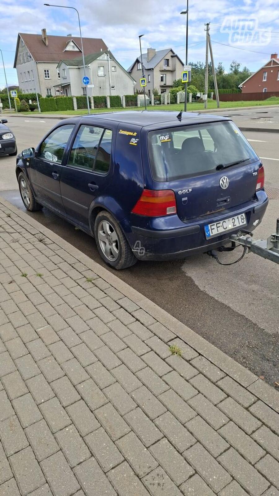 Volkswagen Golf 2000 in Kaunas, with an engine capacity of 1.90 L and mileage of 40 thousand km for 470 €, photo 3 on AUTOMOTO.COM.LV