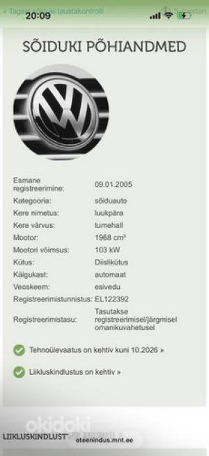 Volkswagen Golf 2005 Tallina, ar dzinēja tilpumu 0.10 L un nobraukumu 332 tūkst. km par 2399 €, foto 9 vietnē AUTOMOTO.COM.LV
