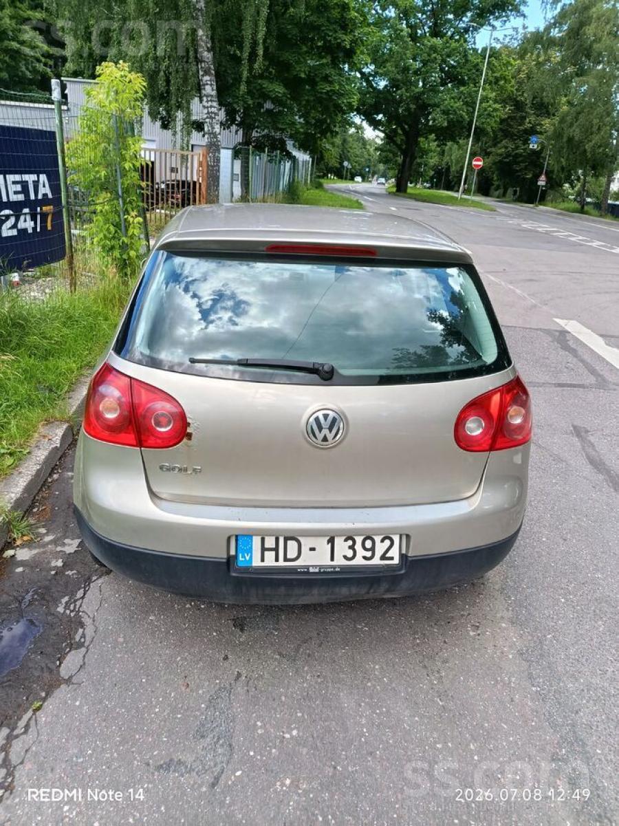 Volkswagen Golf 2005 in Riga, with an engine capacity of 1.40 L and mileage of 165 thousand km for 1400 €, photo 7 on AUTOMOTO.COM.LV