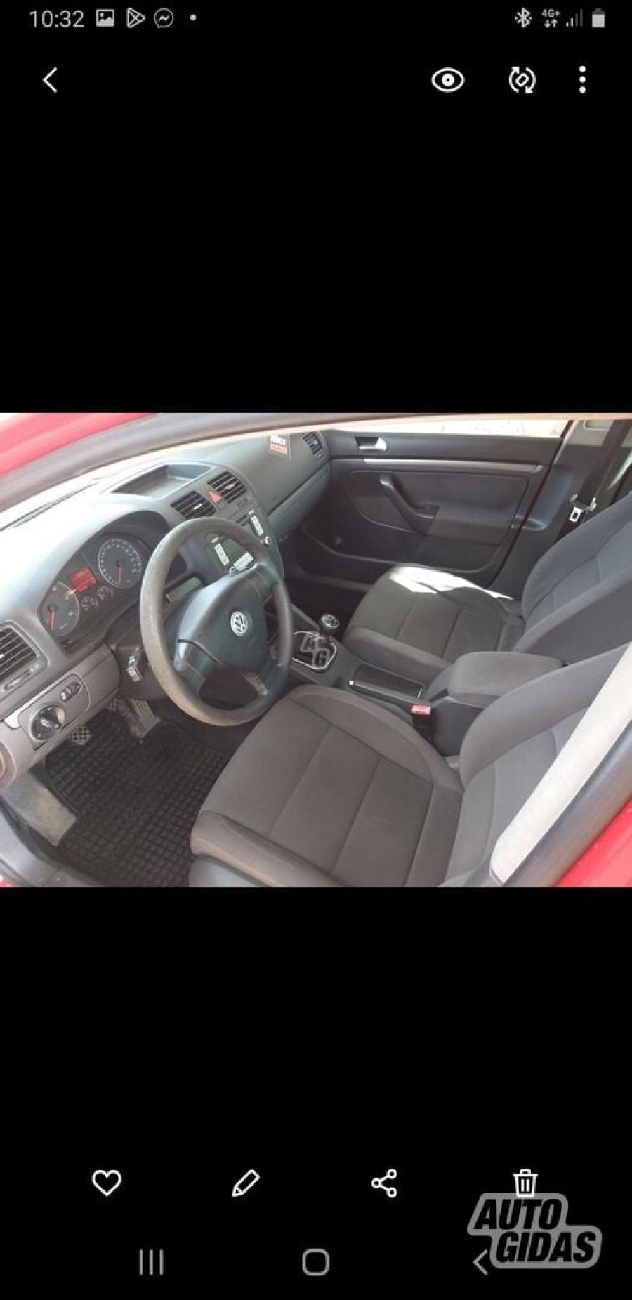 Volkswagen Golf 2006 Viļņa, ar dzinēja tilpumu 2.00 L un nobraukumu 265 tūkst. km par 1450 €, foto 4 vietnē AUTOMOTO.COM.LV