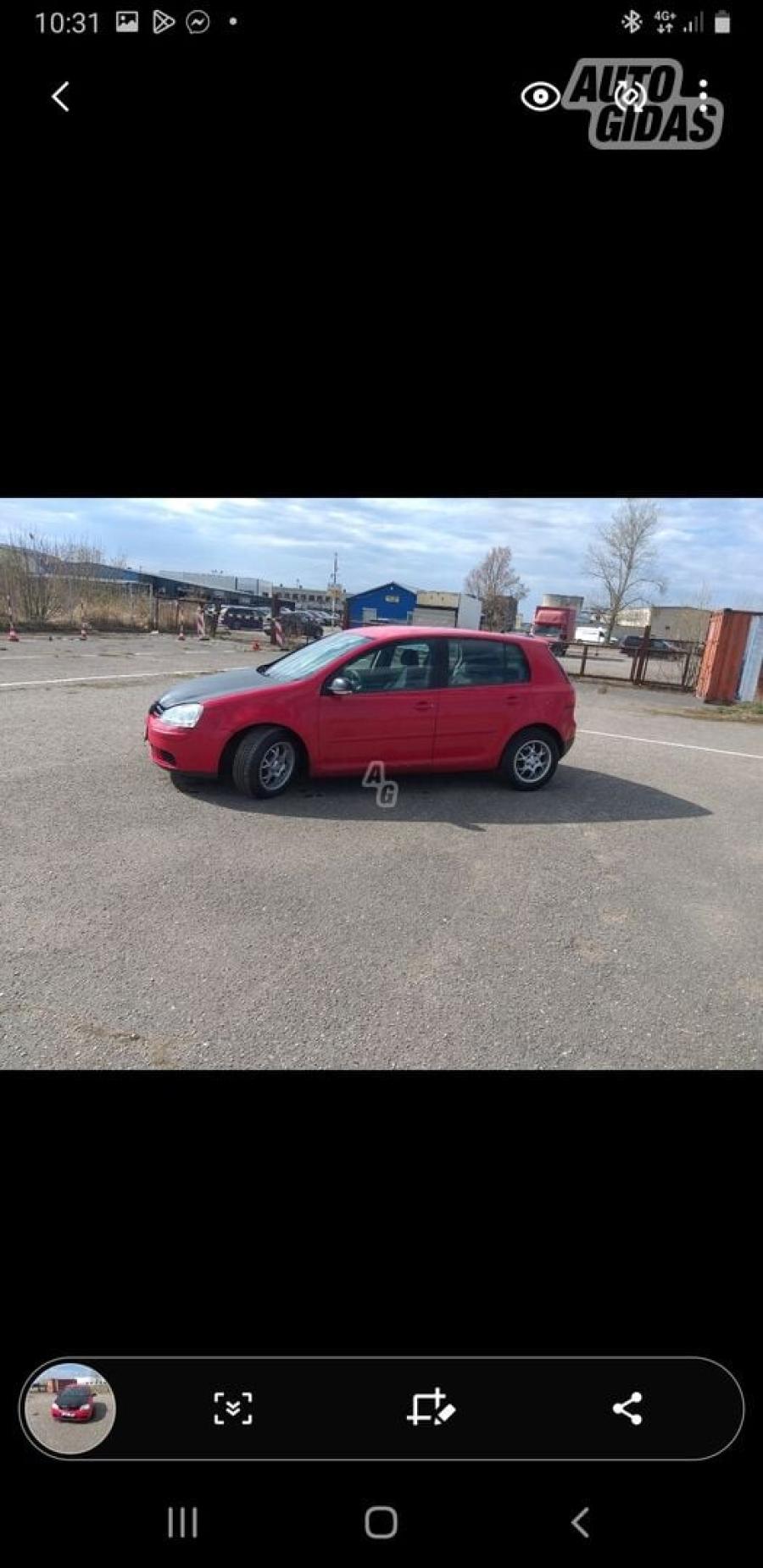 Volkswagen Golf 2006 Viļņa, ar dzinēja tilpumu 2.00 L un nobraukumu 265 tūkst. km par 1450 €, foto 6 vietnē AUTOMOTO.COM.LV