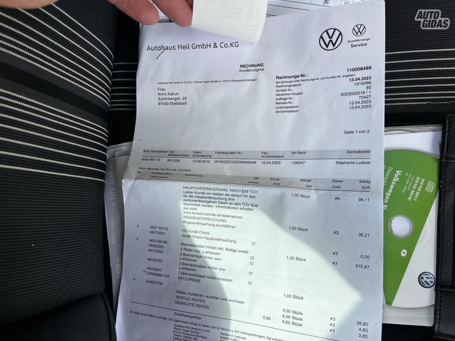 Volkswagen Golf 2012 in Vilnius, with an engine capacity of 1.60 L and mileage of 152 thousand km for 5200 €, photo 21 on AUTOMOTO.COM.LV