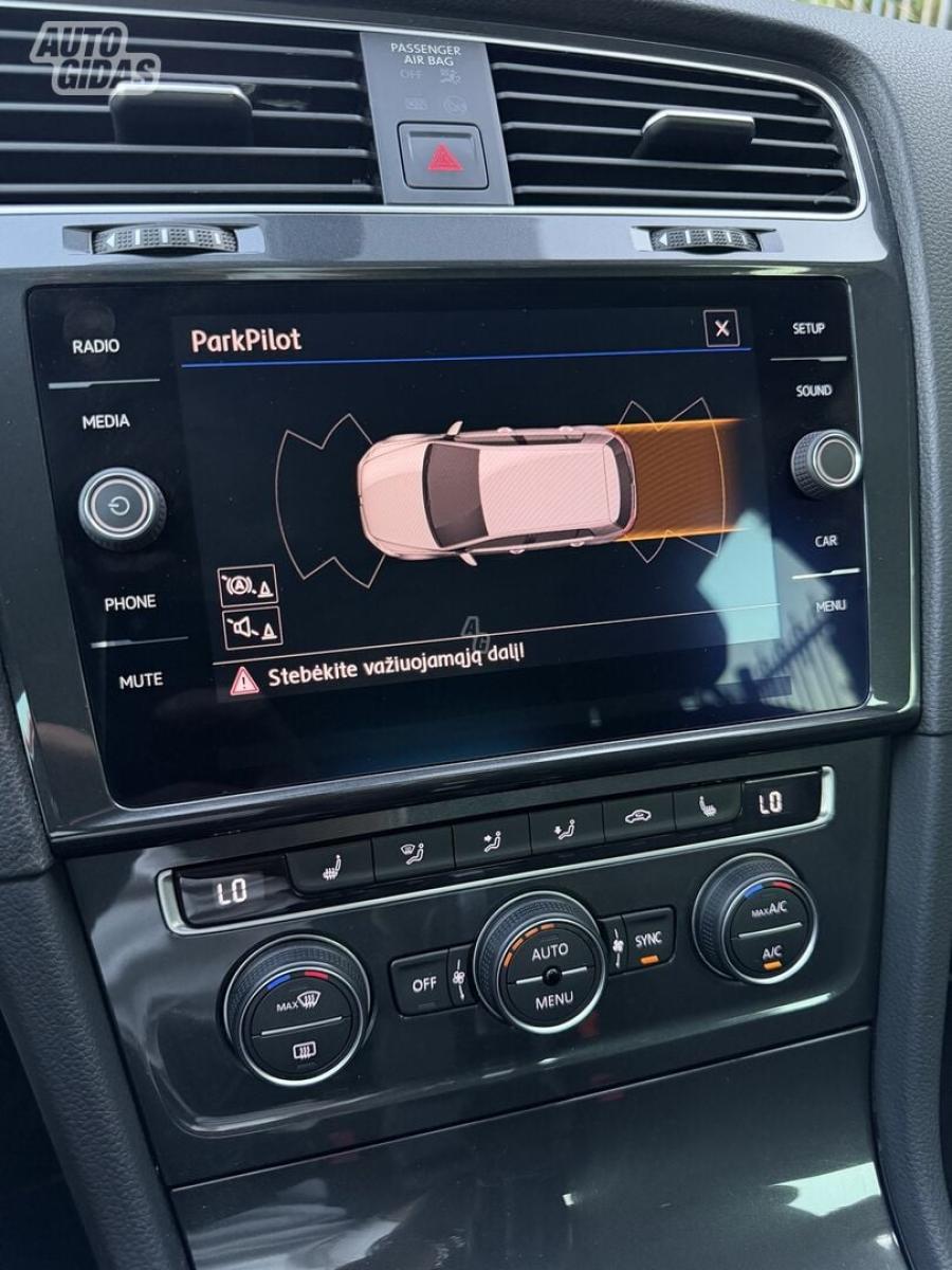 Volkswagen Golf 2019 in Vilnius, with an engine capacity of 1.50 L and mileage of 50 thousand km for 16000 €, photo 17 on AUTOMOTO.COM.LV