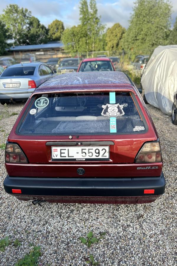 Sarkans Volkswagen golf-ii 1991 Cēsis, ar dzinēja tilpumu 2.00 L un nobraukumu 234 tūkst. km par 3700 €, foto 7 vietnē AUTOMOTO.COM.LV