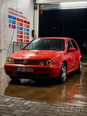 Orange Volkswagen Golf 1998 in Riga, with an engine capacity of 1.90 L and mileage of 365 thousand km for 845 €, photo  on AUTOMOTO.COM.LV