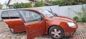 Orange Volkswagen Golf 2006 in Daugavpils, with an engine capacity of 1.90 L and mileage of 257 thousand km for 1550 €, photo 3 on AUTOMOTO.COM.LV