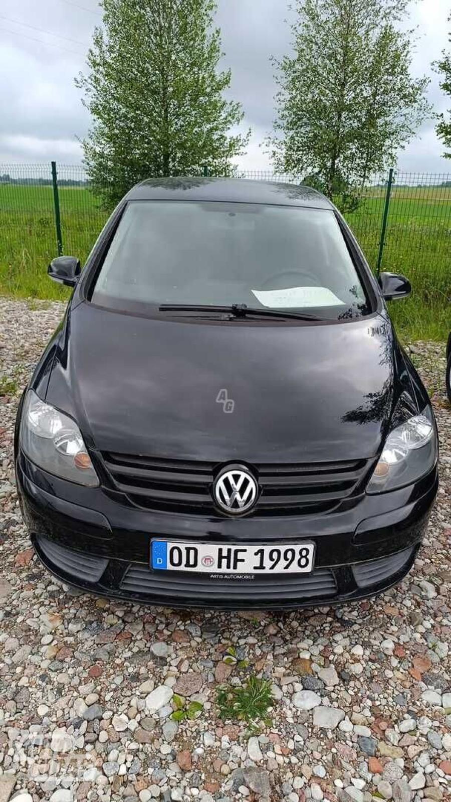Black Volkswagen Golf Plus 2006 in Silale, with an engine capacity of 1.90 L and mileage of 265 thousand km for 2600 €, photo 1 on AUTOMOTO.COM.LV