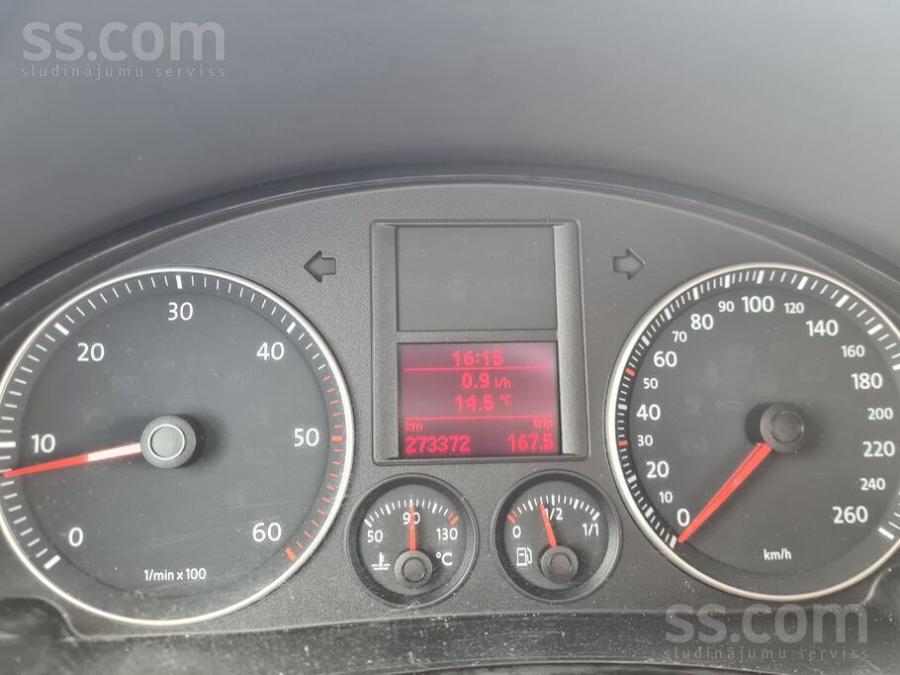 Black Volkswagen Golf Plus 2007 in Ludza, with an engine capacity of 1.90 L and mileage of 0 thousand km for 3850 €, photo 15 on AUTOMOTO.COM.LV