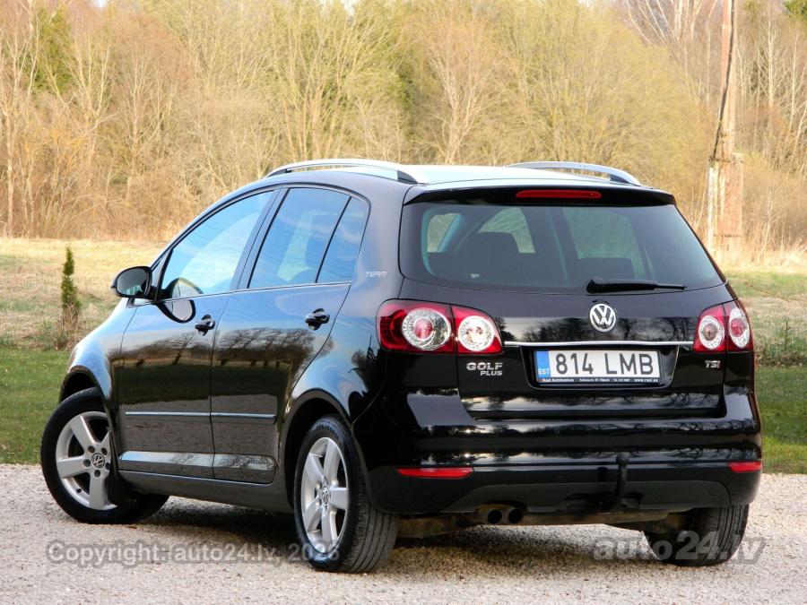 Black Volkswagen Golf Plus 2010 in Viljandi, with an engine capacity of 1.40 L and mileage of 228 thousand km for 3490 €, photo 5 on AUTOMOTO.COM.LV