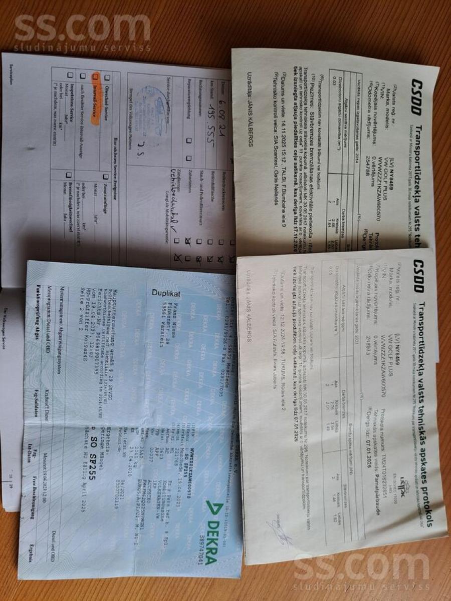 Черный Фольксваген Гольф Плюс 2010 в Талси, объемом двигателя 2.00 л и пробегом 257 тыс. км за 5400 €, фото 11 на AUTOMOTO.COM.LV