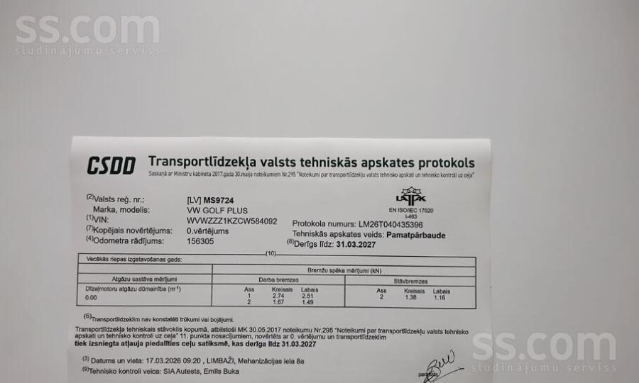 Black Volkswagen Golf Plus 2012 in Riga, with an engine capacity of 2.00 L and mileage of 156 thousand km for 5990 €, photo 12 on AUTOMOTO.COM.LV