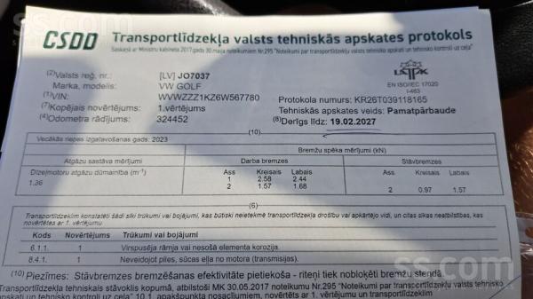 Zils Volkswagen Golf Plus 2006 Daugavpils, ar dzinēja tilpumu 1.90 L un nobraukumu 329 tūkst. km par 1650 €, foto 7 vietnē AUTOMOTO.COM.LV