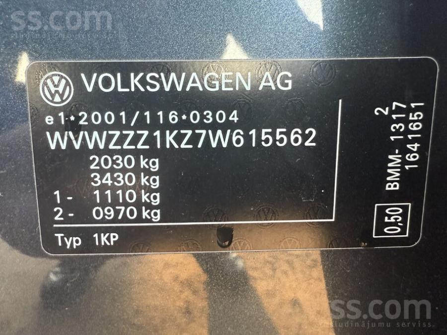 Zils Volkswagen Golf Plus 2007 Rēzekne, ar dzinēja tilpumu 2.00 L un nobraukumu 309 tūkst. km par 4140 €, foto 22 vietnē AUTOMOTO.COM.LV