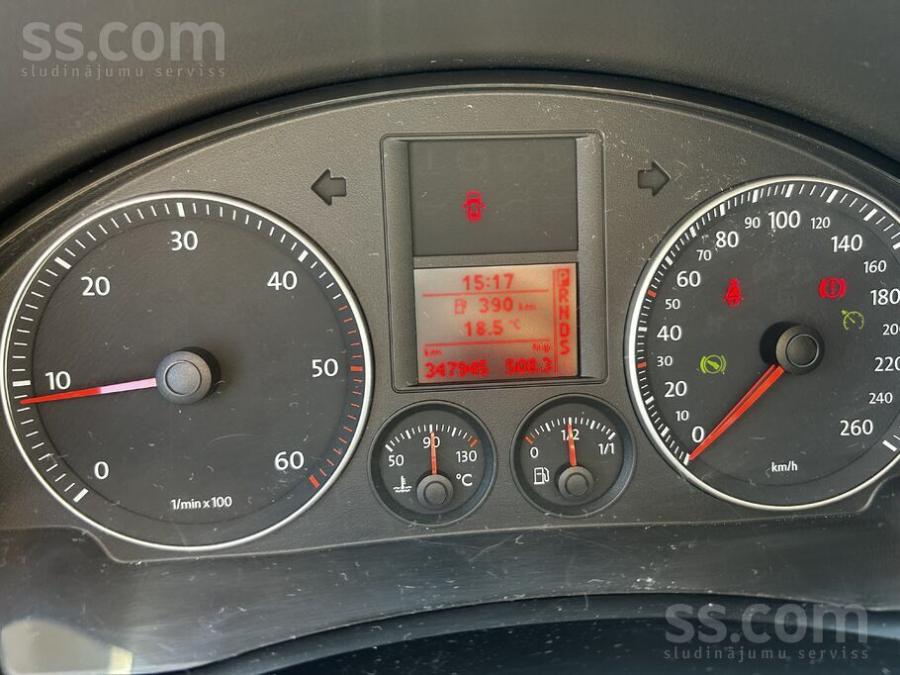 Blue Volkswagen Golf Plus 2007 in Valmiera, with an engine capacity of 1.90 L and mileage of 348 thousand km for 2000 €, photo 7 on AUTOMOTO.COM.LV