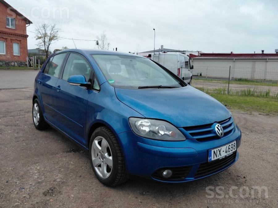 Blue Volkswagen Golf Plus 2007 in Rezekne, with an engine capacity of 1.90 L and mileage of 0 thousand km for 2450 €, photo 1 on AUTOMOTO.COM.LV
