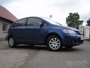Blue Volkswagen Golf Plus 2005 in Riga, with an engine capacity of 1.90 L and mileage of 0 thousand km for 3950 €, photo  on AUTOMOTO.COM.LV