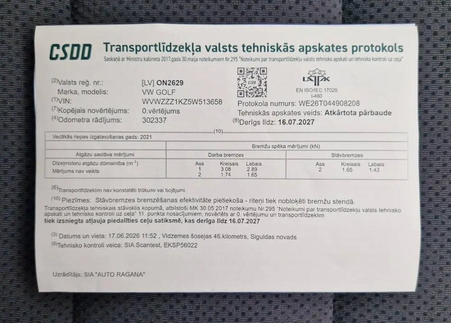 Zils Volkswagen Golf Plus 2005 Sigulda, ar dzinēja tilpumu 1.90 L un nobraukumu 302 tūkst. km par 3950 €, foto 30 vietnē AUTOMOTO.COM.LV