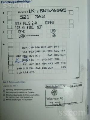 Коричневый Фольксваген Гольф Плюс 2011 в Рига, объемом двигателя 2.00 л и пробегом 0 тыс. км за 4990 €, фото 20 на AUTOMOTO.COM.LV