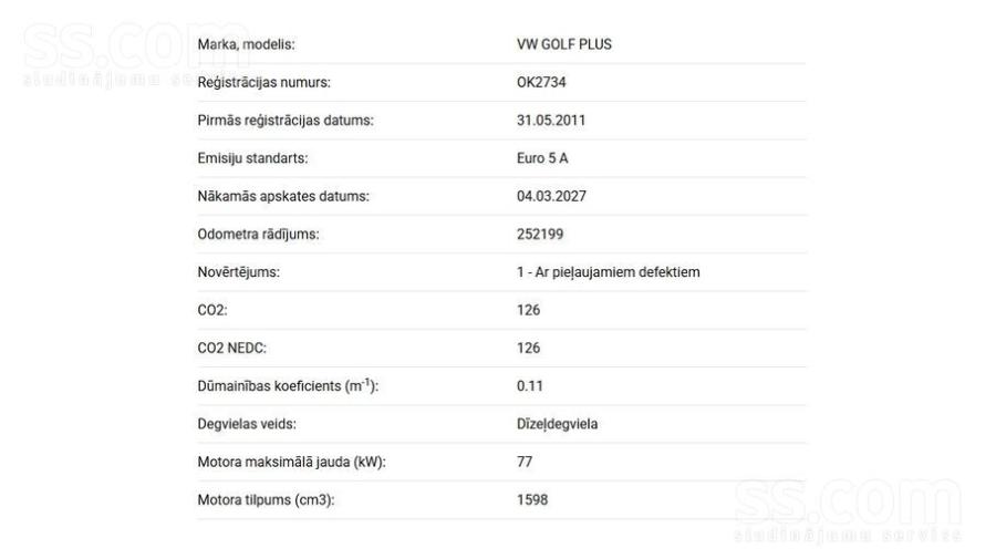 Brūns Volkswagen Golf Plus 2011 Rīga, ar dzinēja tilpumu 1.60 L un nobraukumu 254 tūkst. km par 3990 €, foto 33 vietnē AUTOMOTO.COM.LV