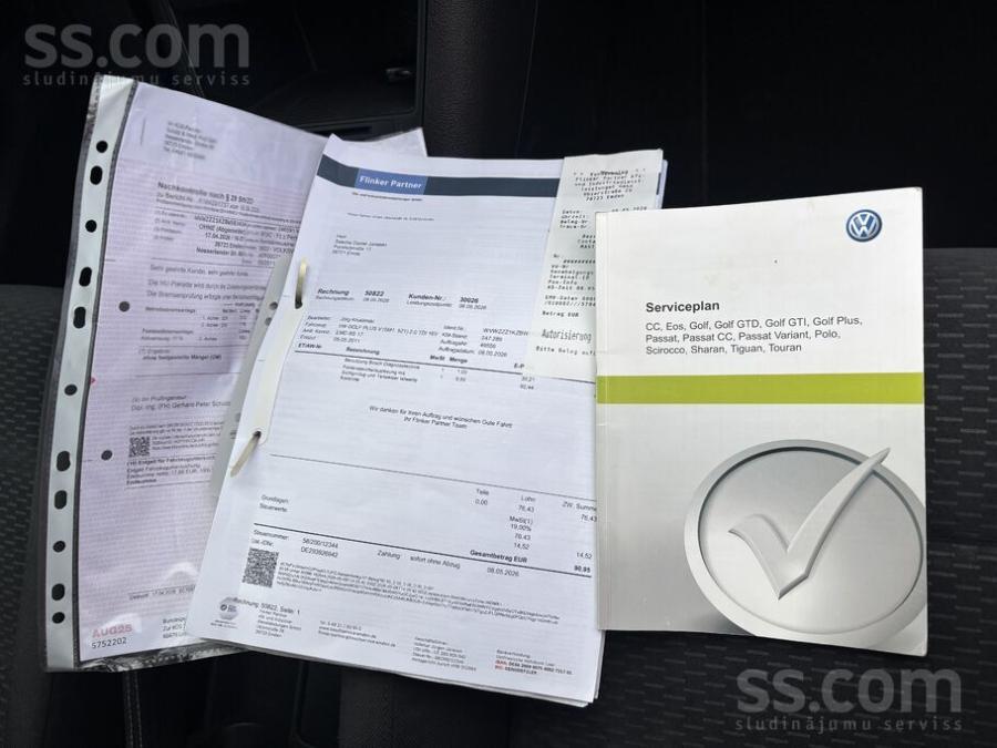 Brown Volkswagen Golf Plus 2011 in Ogre, with an engine capacity of 2.00 L and mileage of 247 thousand km for 5250 €, photo 21 on AUTOMOTO.COM.LV