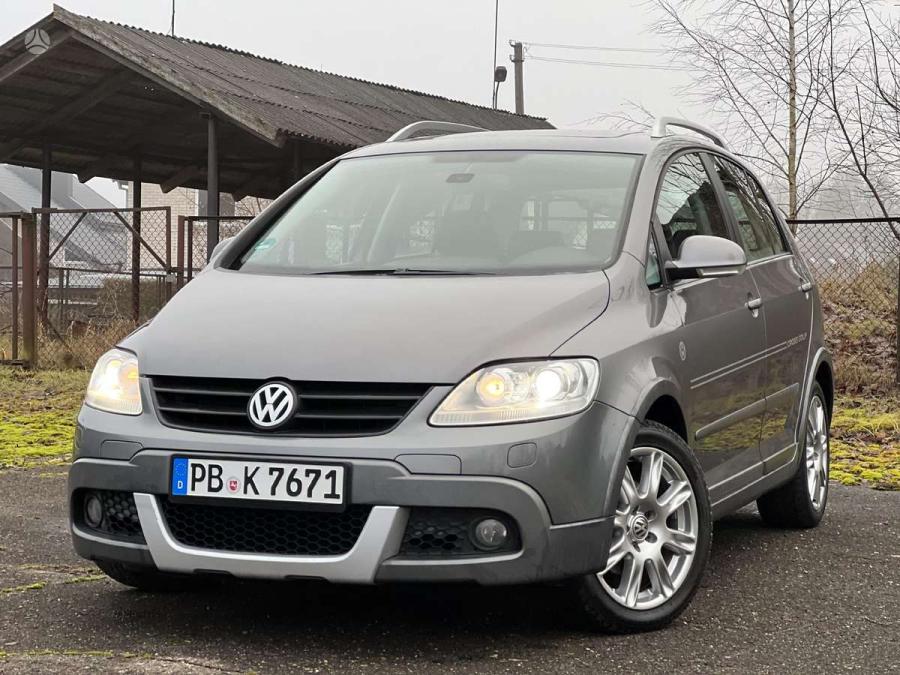 Pelēks Volkswagen Golf Plus Cross 2007 Utena, ar dzinēja tilpumu 1.90 L un nobraukumu 244 tūkst. km par 4999 €, foto 1 vietnē AUTOMOTO.COM.LV