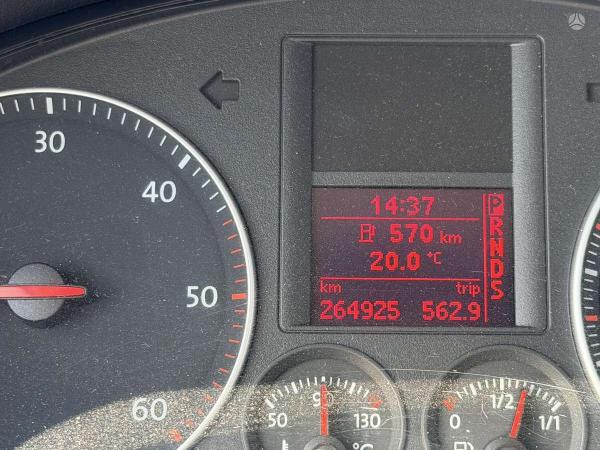 Grey Volkswagen Golf Plus 2006 in Vilnius, with an engine capacity of 1.97 L and mileage of 236 thousand km for 1750 €, photo 11 on AUTOMOTO.COM.LV