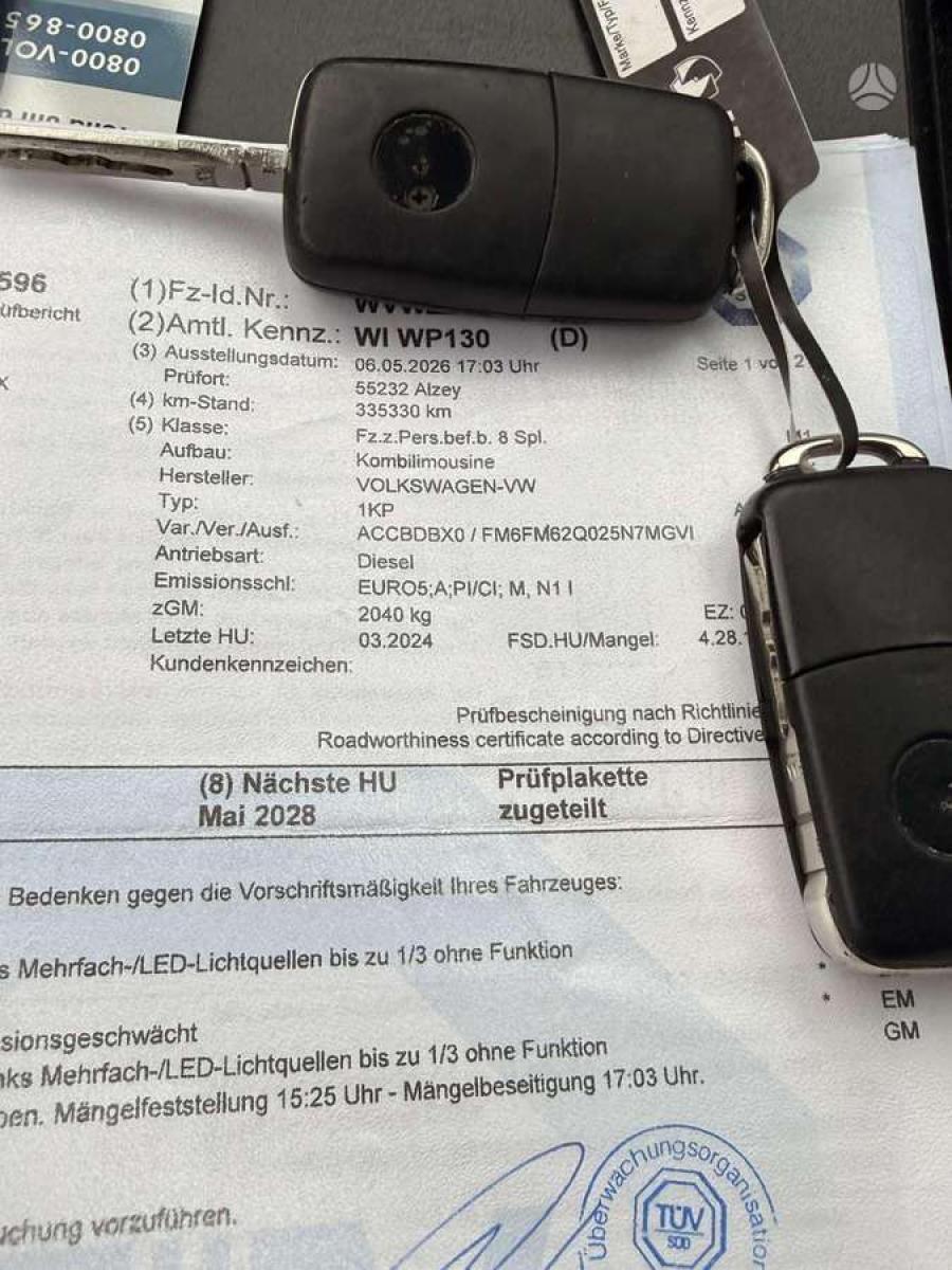 Серый Фольксваген Гольф Плюс 2009 в Утена, объемом двигателя 1.97 л и пробегом 330 тыс. км за 4600 €, фото 6 на AUTOMOTO.COM.LV
