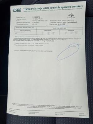 Grey Volkswagen Golf Plus 2011 in Riga, with an engine capacity of 1.60 L and mileage of 225 thousand km for 5570 €, photo 30 on AUTOMOTO.COM.LV